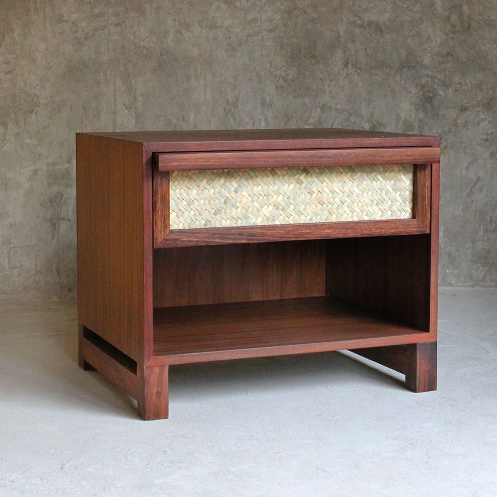 Buró de Madera con Detalle de Petate | Línea Mita | Muebla